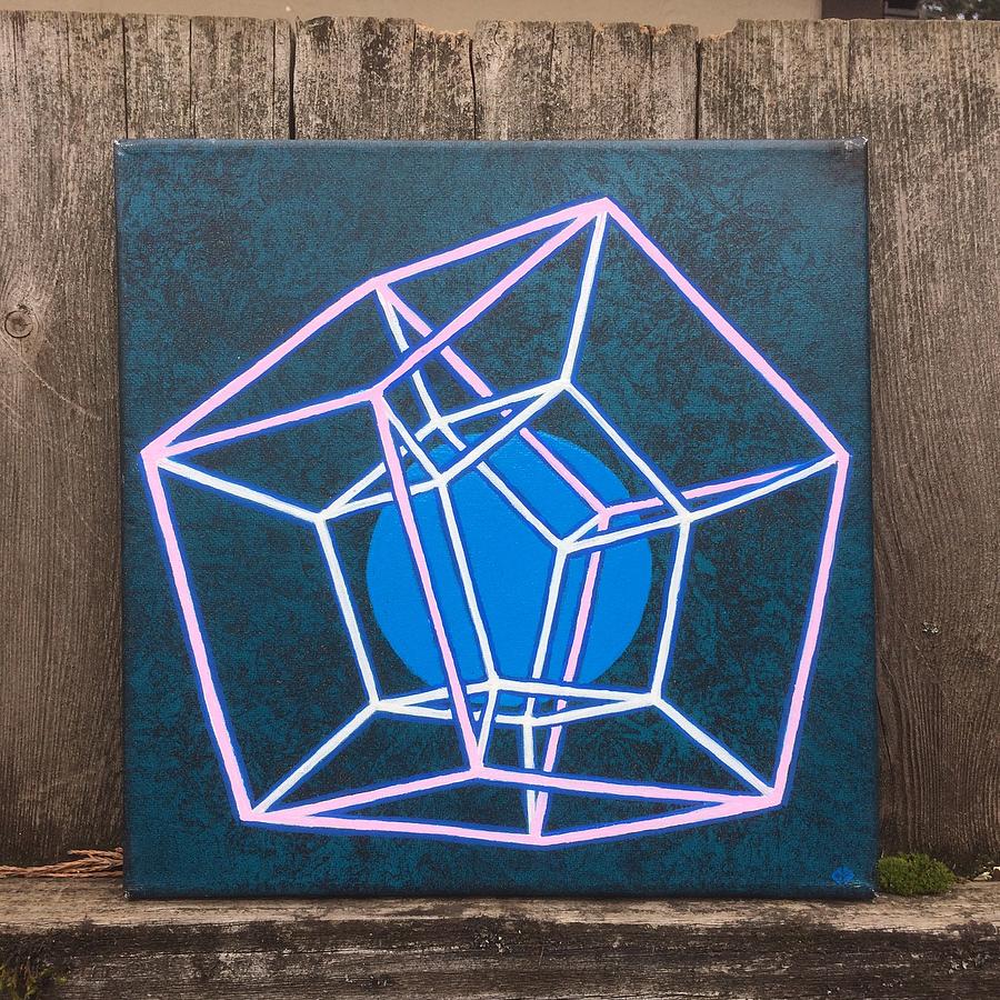 Pentagonal Hypercube Painting by David Doty | Fine Art America