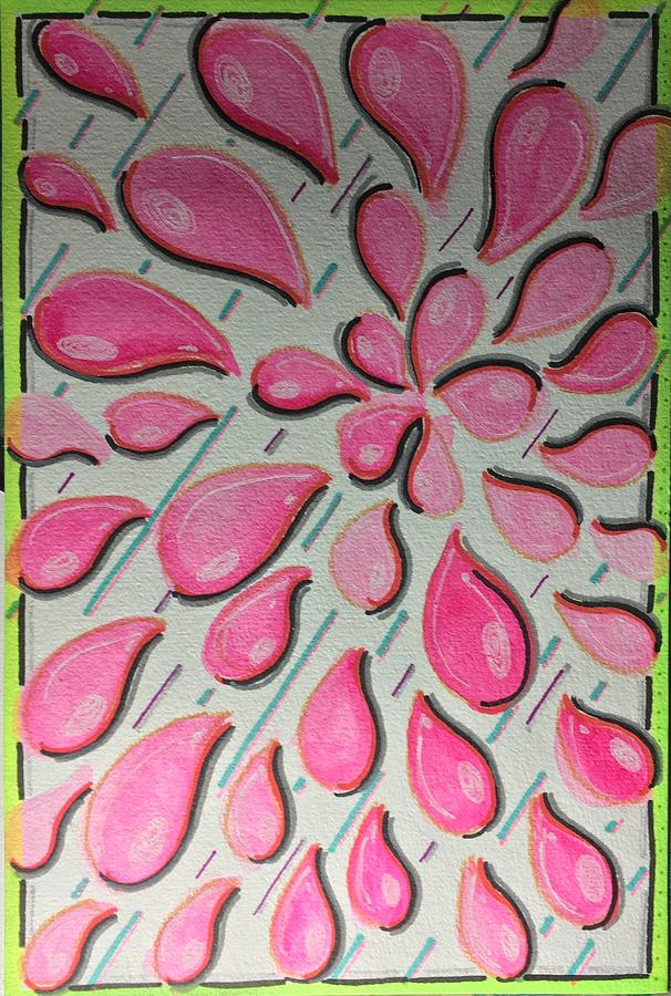 Pink Tears Painting by Regina Jeffers | Fine Art America