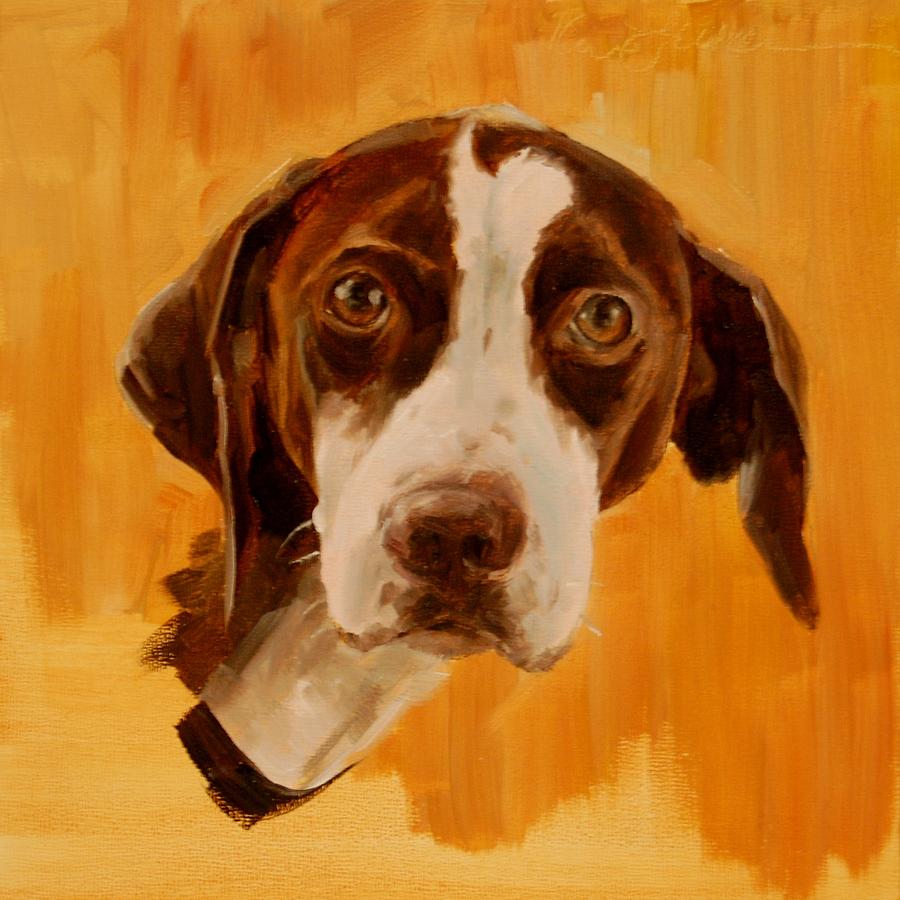 Pointer Study Painting by Kevin Webster - Fine Art America