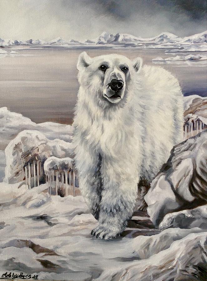 Polar Bear Painting by Art By Three - Pixels