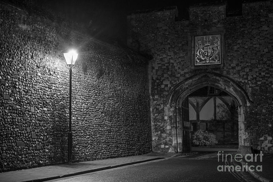 Priory Gate at Night Photograph by Richard Thomas - Pixels