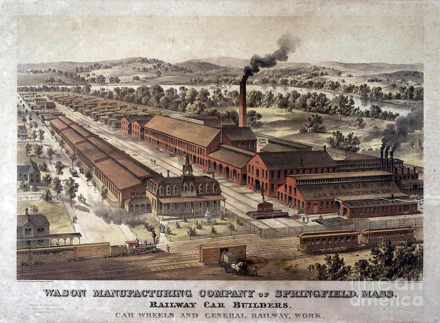 Railway Factory Photograph by Granger - Pixels