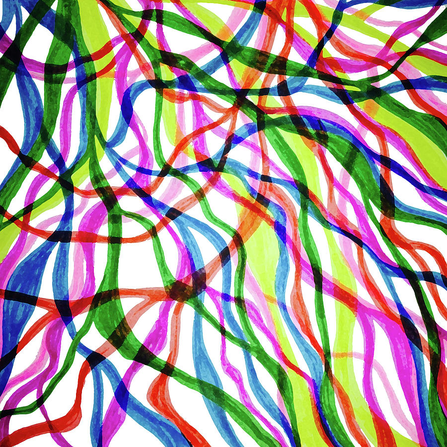 Rainbow Veins Digital Art by Ashley Nicole Sheets - Fine Art America