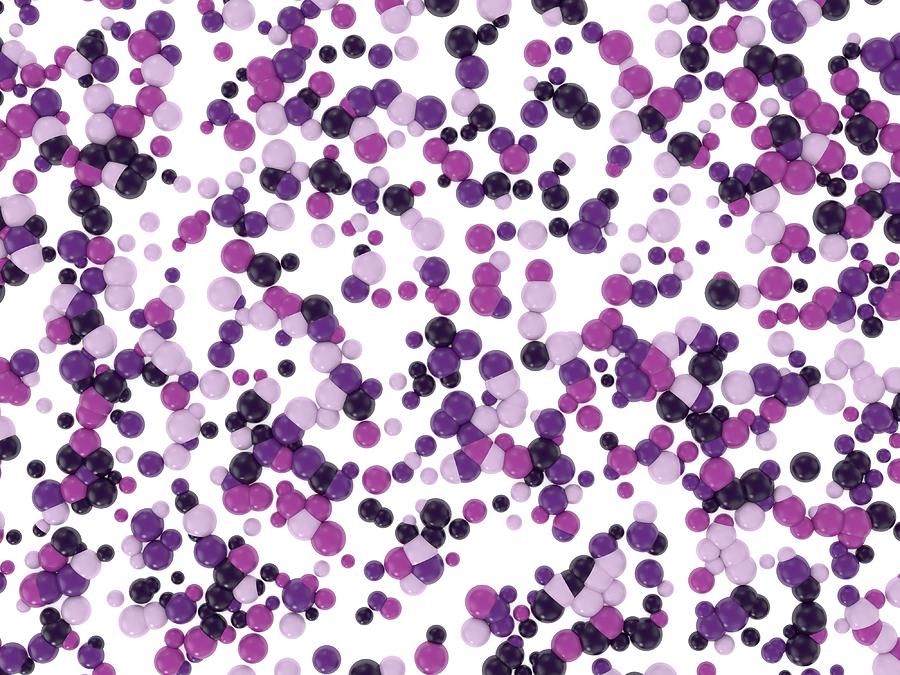 Random atomic or molecular pattern Digital Art by Maksim Zinchenko ...