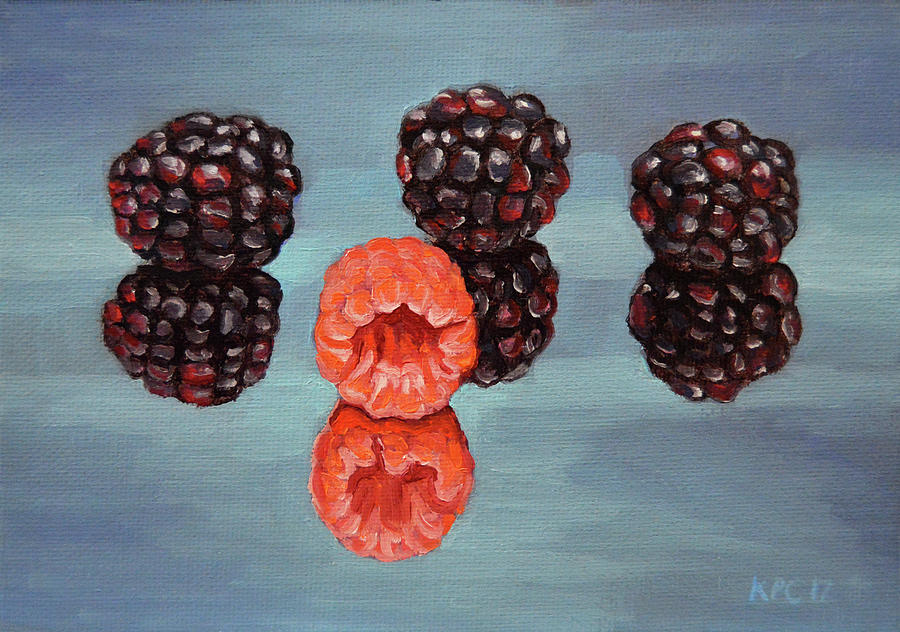 Raspberry Reflection Painting by Kenneth Cobb - Fine Art America