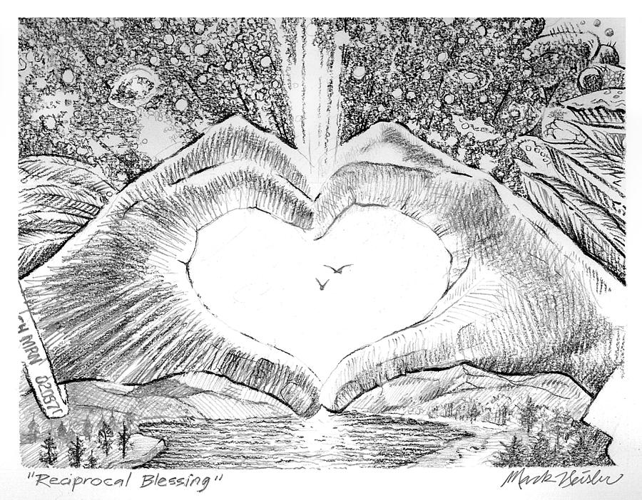 Reciprocal Blessing Drawing by Mark Heisler | Fine Art America