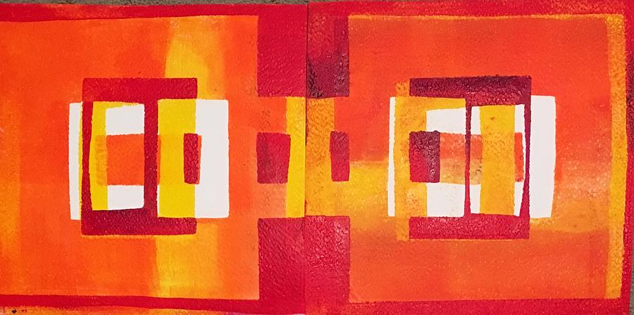 Rectangle Tangle Painting by Leslie Bailey - Fine Art America