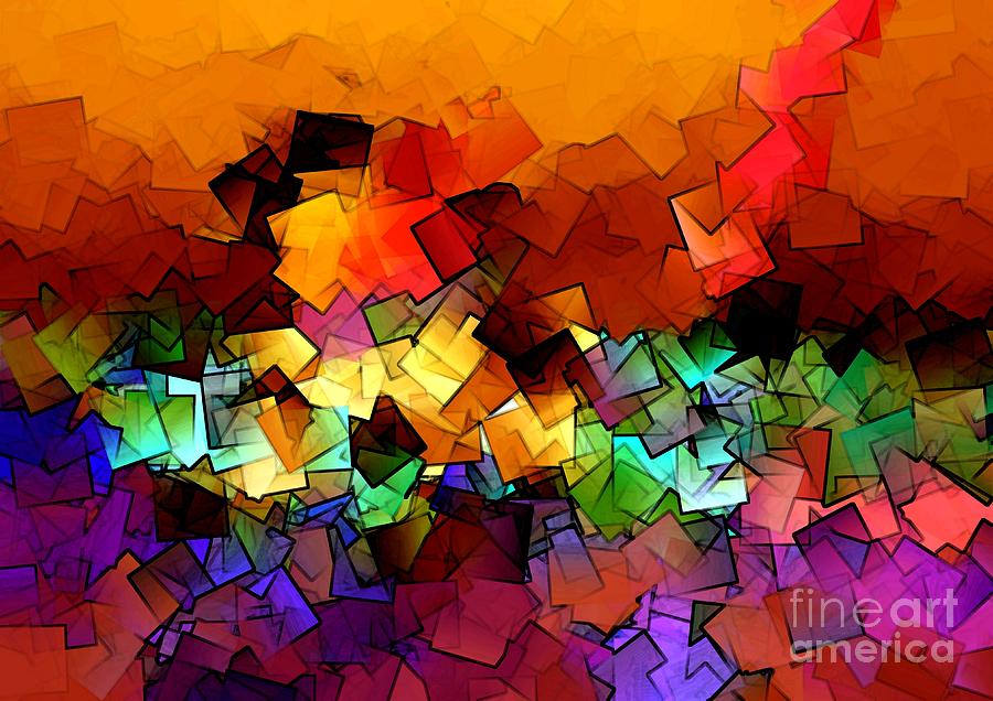 Rectangles Digital Art by Issabild - - Fine Art America