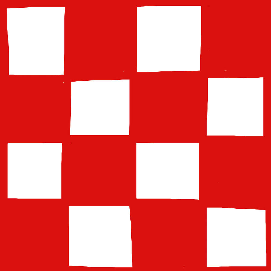 Red Checkerboard Digital Art by Helen Standing - Fine Art America