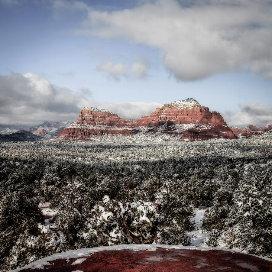 Red Rocks under snow Photograph by Alexey Stiop - Fine Art America