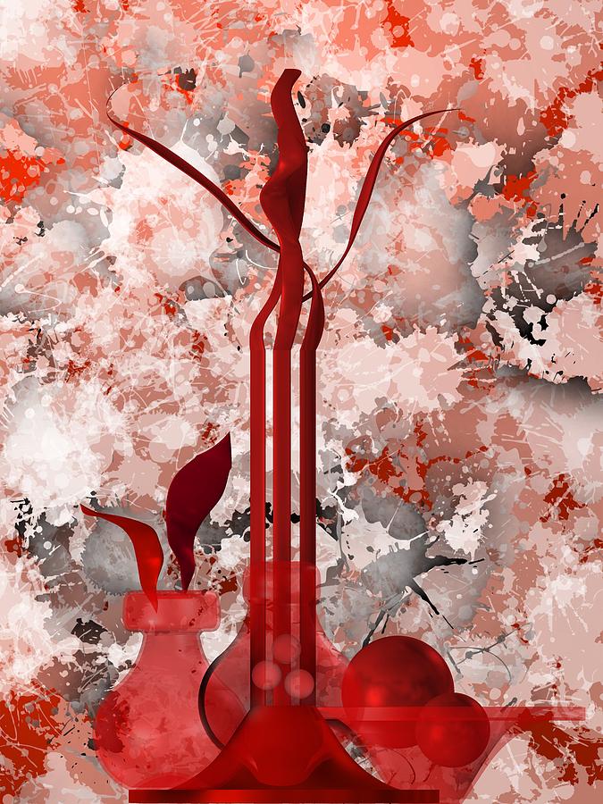 Red stain still life Digital Art by Alberto RuiZ - Fine Art America