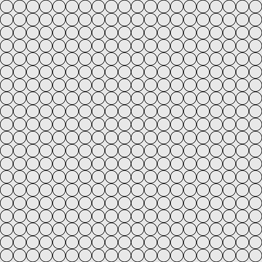 Repeatable Small Circle Design on Off White Digital Art by Greg Noblin ...