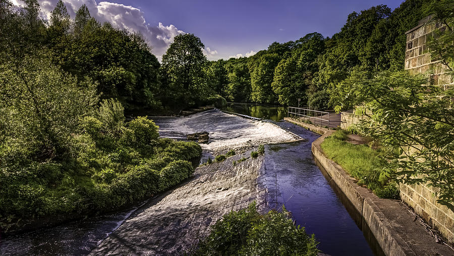 River Calder Weir 3 Digital Art by Mike Walker - Fine Art America River Calder Weir 3 Digital Art by Mike Walker - Fine Art America