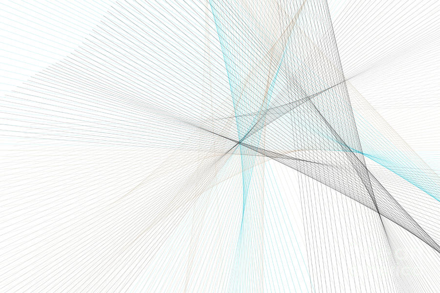 River Computer Graphic Line Pattern Digital Art by Frank Ramspott ...