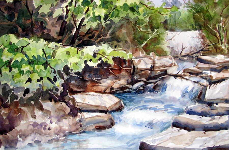 River rush Painting by Chito Gonzaga - Fine Art America