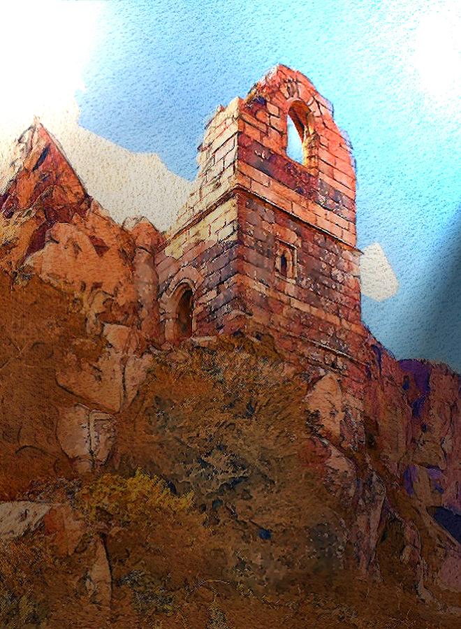 Roche Rock Cornwall Digital Art by Gra Howard - Fine Art America