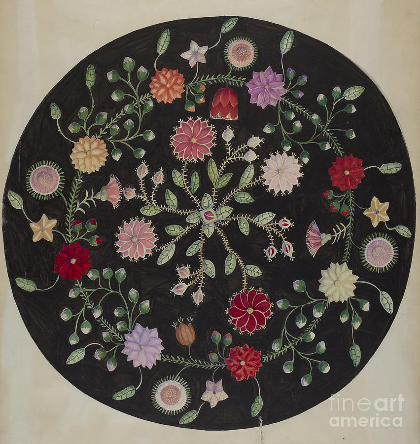 Round Sampler Drawing by Eva Wilson - Fine Art America