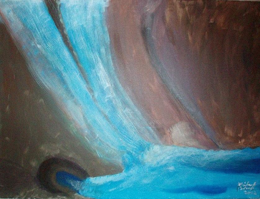 Running water Painting by Michael Carden - Fine Art America