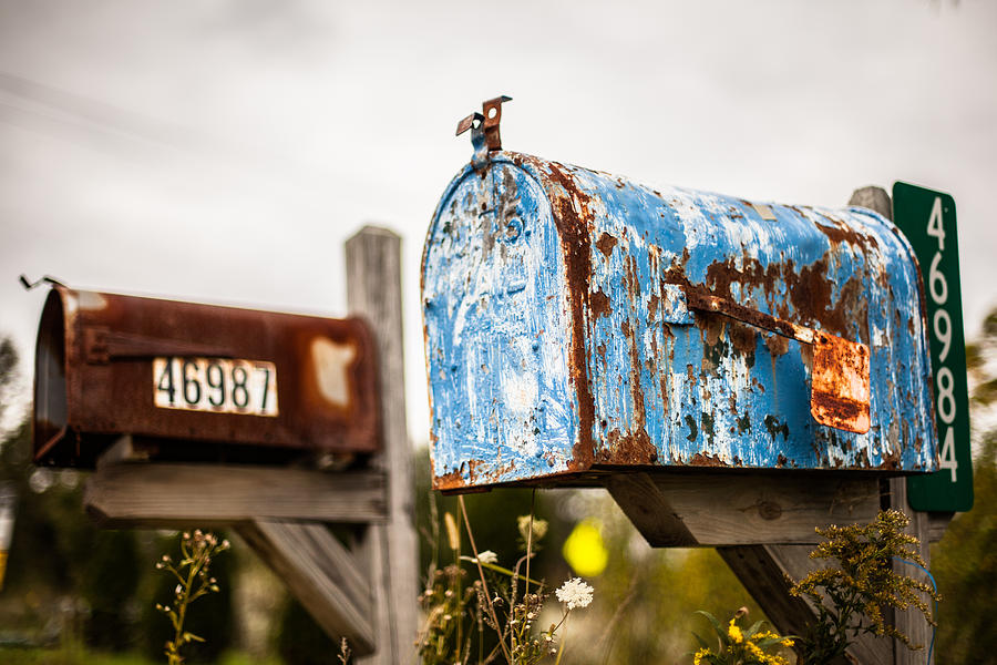 Rustic Mailboxes Photograph by Bryan Rubin - Fine Art America
