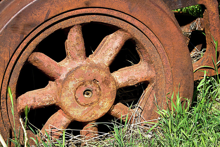 Rusty Train Wheel Photograph by Phyllis Denton - Pixels