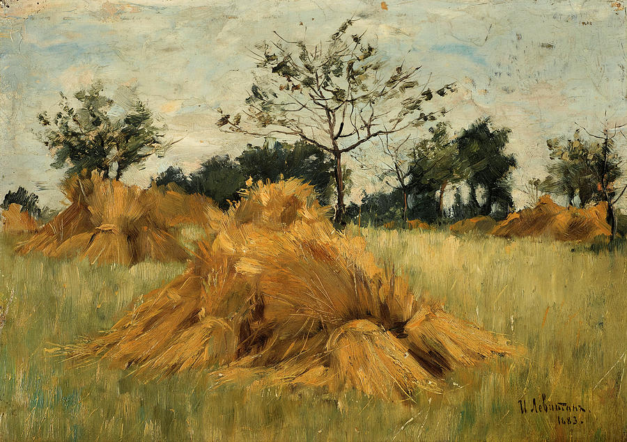 Rye field Painting by Isaac Ilyich Levitan - Pixels