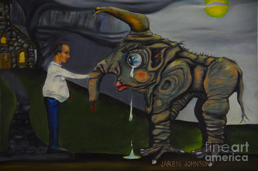 Sad Sam Painting by Jaren Johnson - Pixels