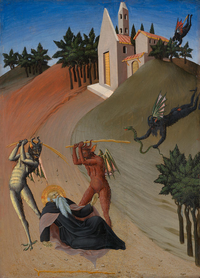 Saint Anthony Abbot Tormented By Demons Painting by Mountain Dreams ...