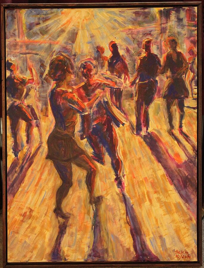 Salsa Dancing Painting by Mike Halem - Fine Art America