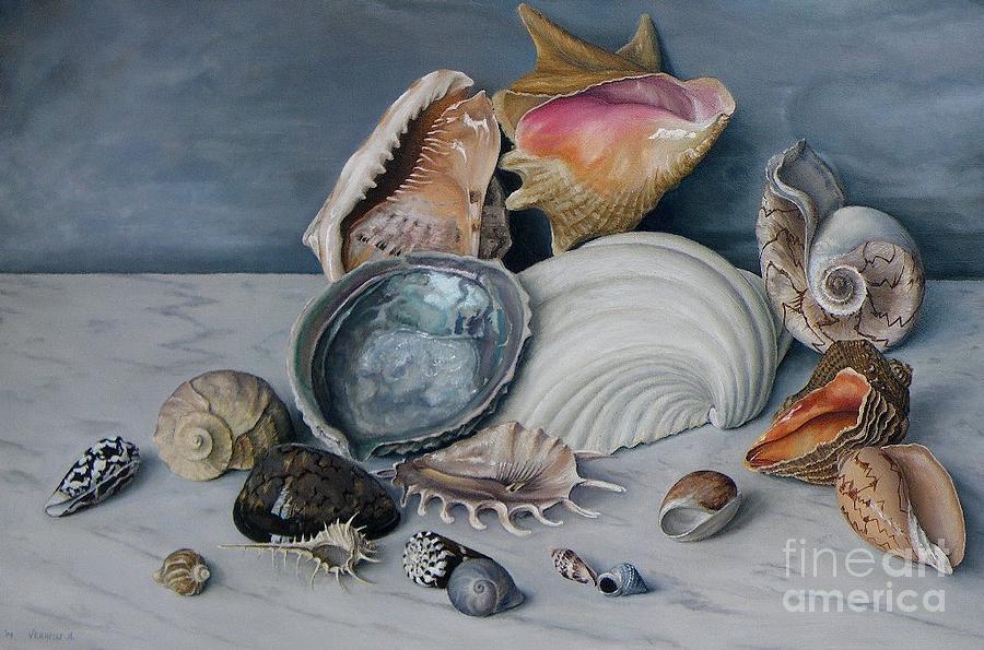 Sea Shells Painting by Andre Verhelst - Fine Art America