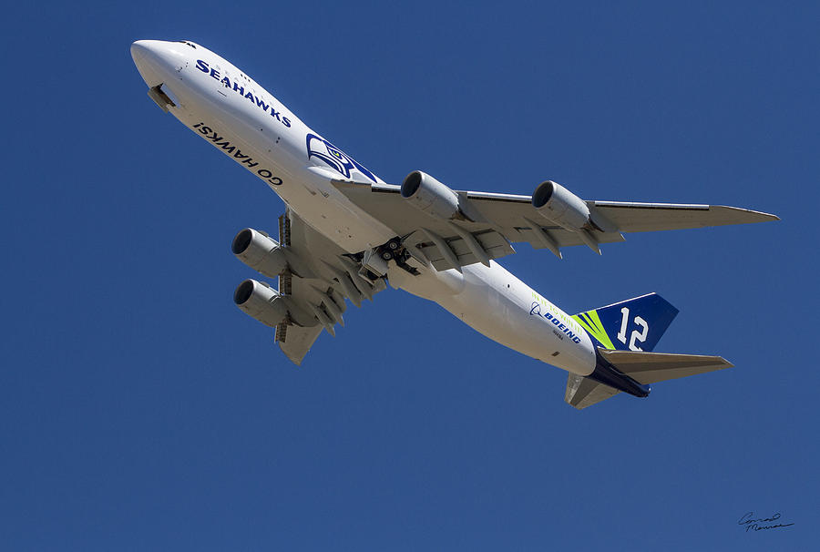 Seattle Seahawks 747 Soaring Photograph by Conrad Monroe - Fine Art America