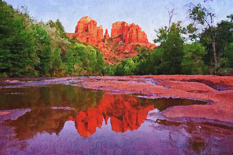 Sedona, Arizona - 05 Painting by AM FineArtPrints - Fine Art America
