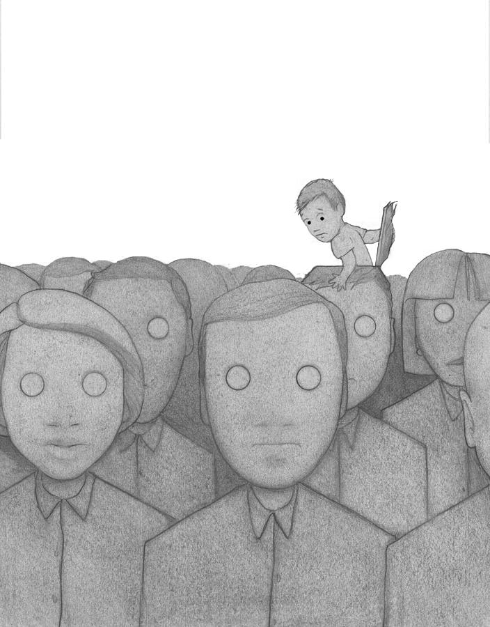 Self Help Drawing by Rick Yost - Fine Art America