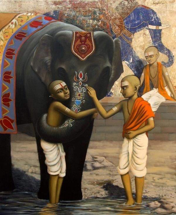 Selfless Love Painting by Sanjay N Raut - Fine Art America