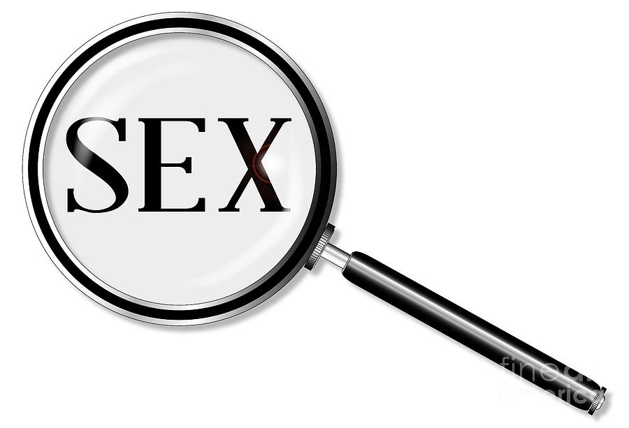 Sex Magnifying Glass Digital Art By Bigalbaloo Stock