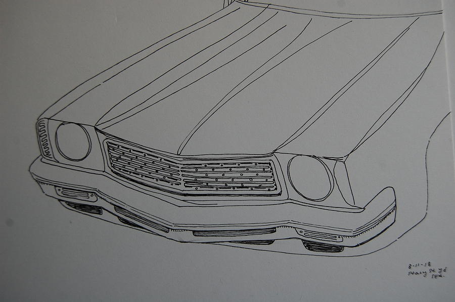 Simca Drawing by David Storm - Fine Art America