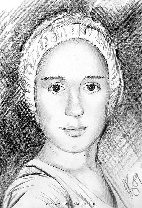 Sketch of Shai Drawing by Anna Shipstone - Pixels