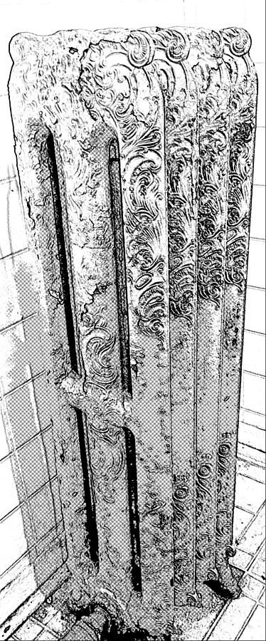 Sketchy Radiator Digital Art by Nissy G - Pixels