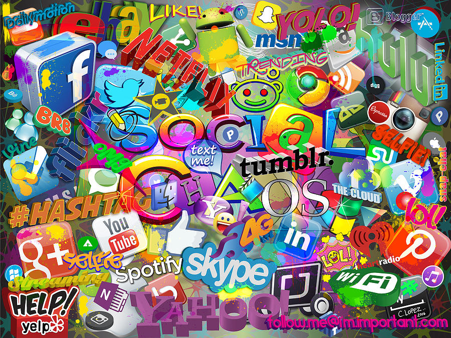 Social Chaos Painting by Christian Lopez - Fine Art America