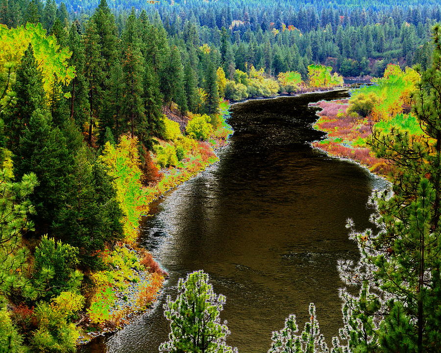 Spokane River View Photograph by Ben Upham III - Fine Art America