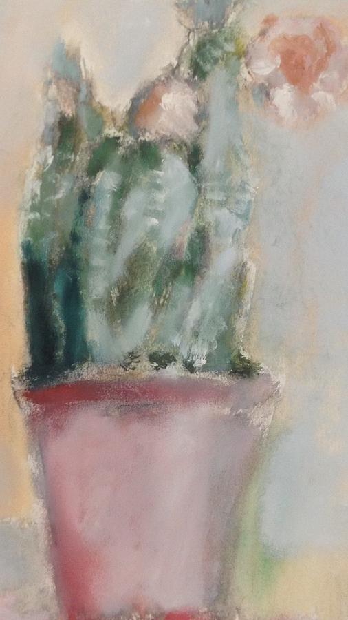 Spring Cactus Painting by Darlene Hodgetts - Fine Art America
