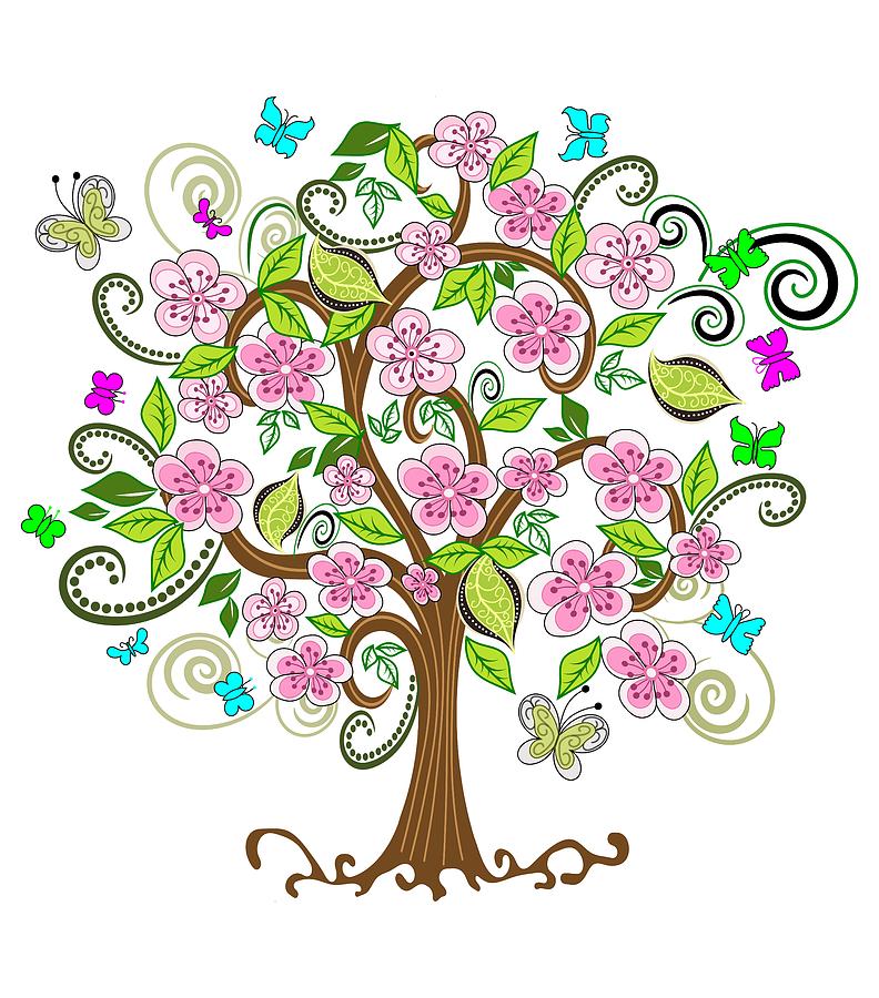 Spring Tree Digital Art by Galeria Trompiz - Fine Art America