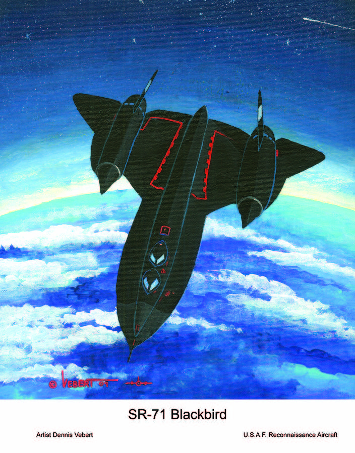 SR-71 Blackbird Painting by Dennis Vebert - Fine Art America