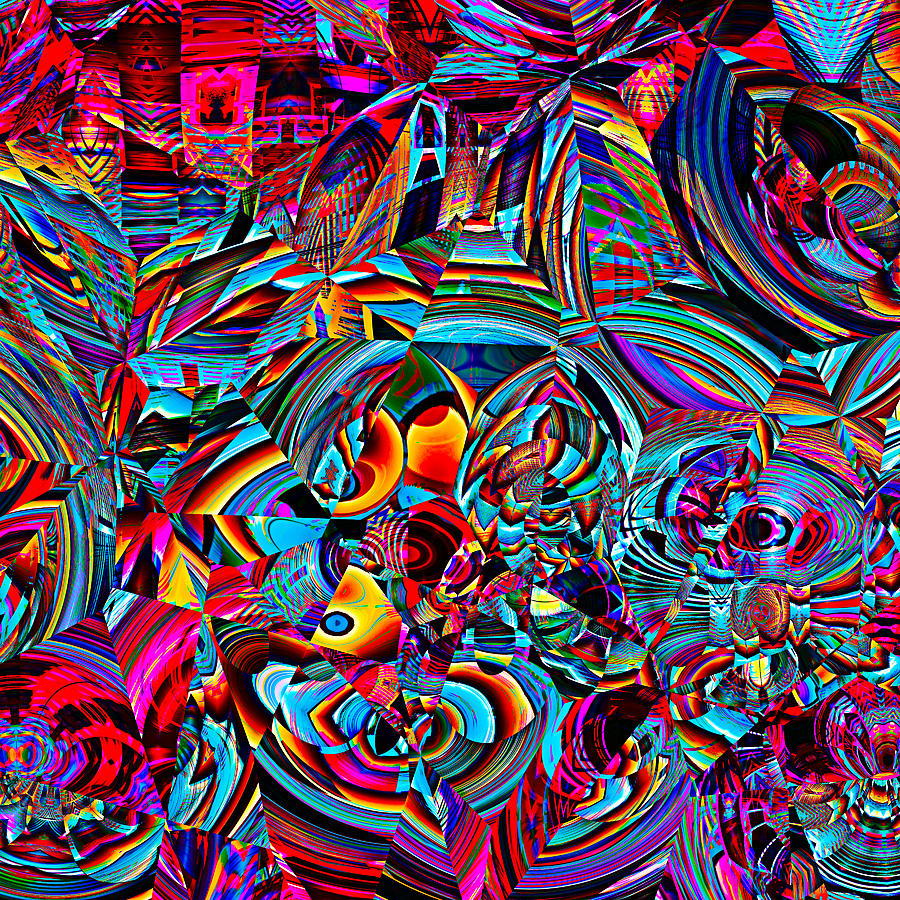 Stained Glass Glitch Tapestry - Textile by Marcus Mattern