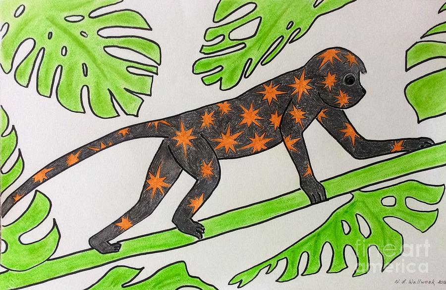 Star. Monkey Pastel by Natalia Wallwork - Fine Art America