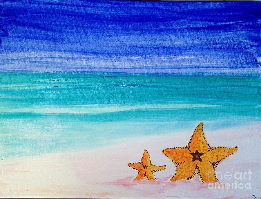 Starfish Painting by Robin Lang | Fine Art America