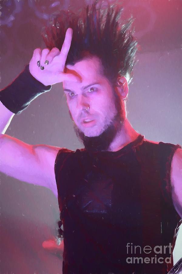 Static X Wayne Static Painting Photograph by Concert Photos Static X Wayne Static Painting Photograph by Concert Photos