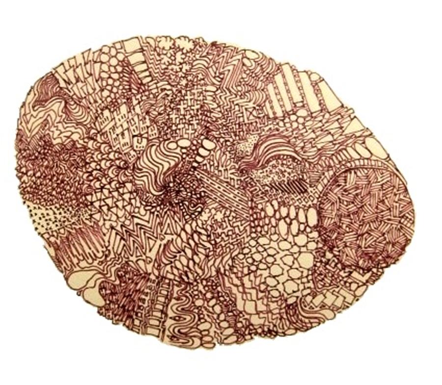 Stone Fish Drawing by Gabe Art Inc