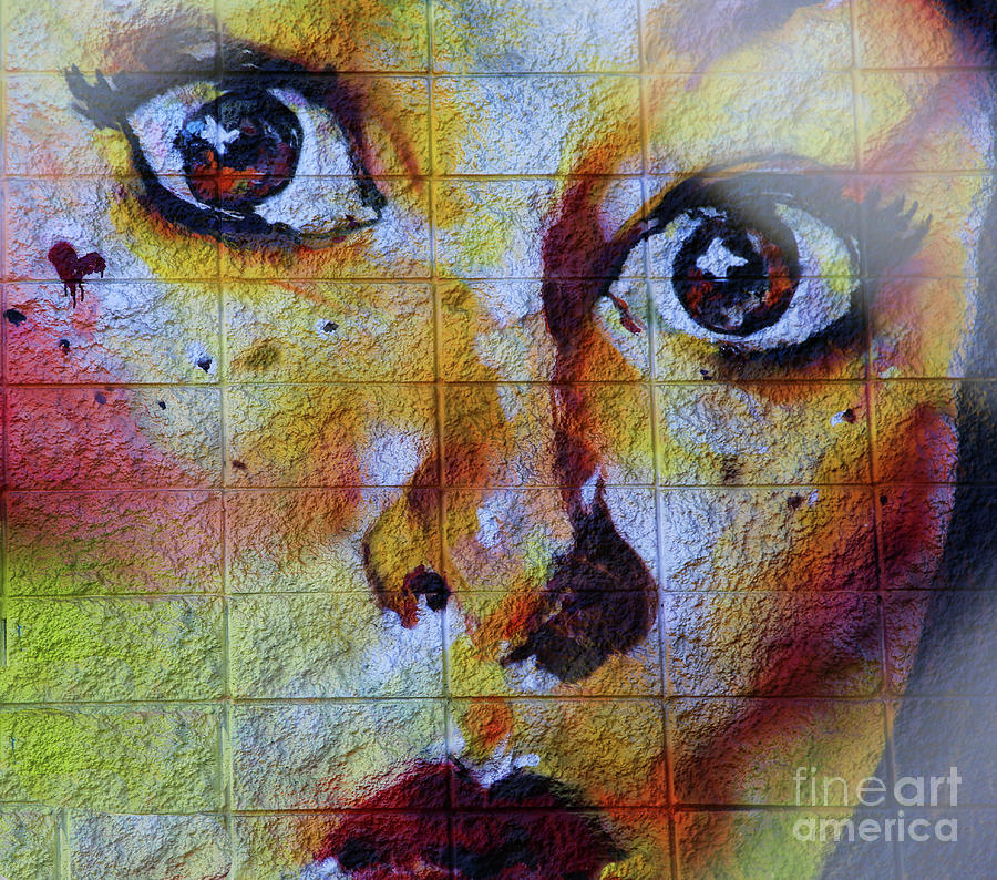 Stone wall graffiti Photograph by Chuck Kuhn - Fine Art America