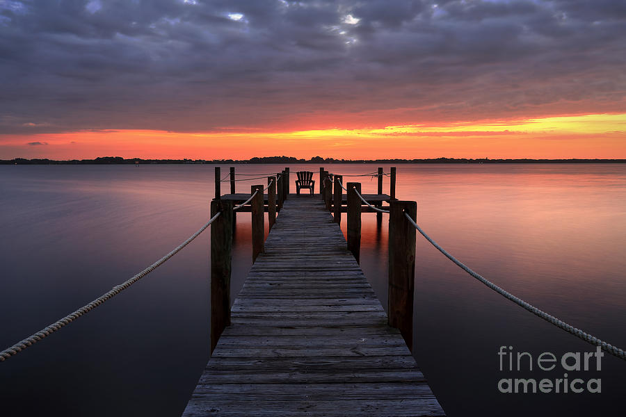 Sunrise Dock Photograph by Rob Yoder - Fine Art America