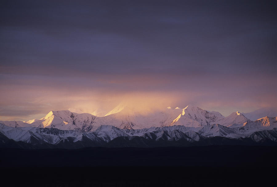 Sunrise Over The Alaska Mountain Range Photograph by Stacy Gold